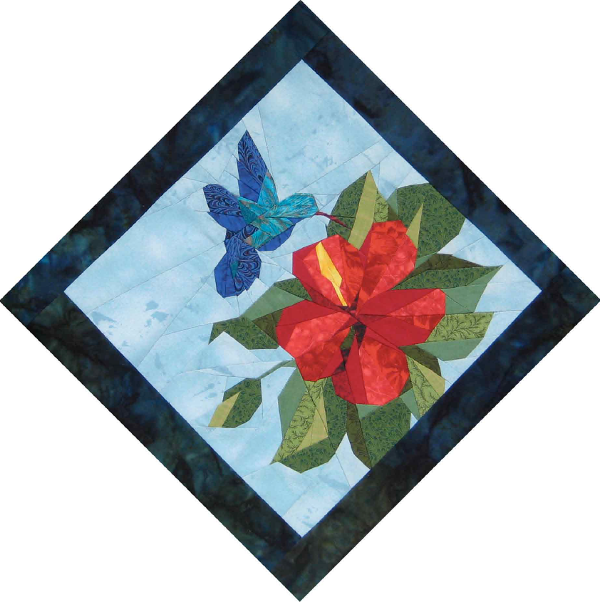 Hummingbird Quilt Pattern Template